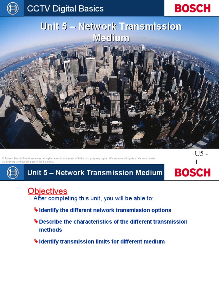 CCTV SYSTEMS Network Transmission Medium | PDF | Transmission Medium ...