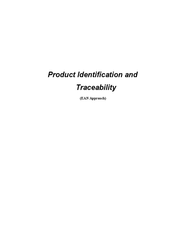 Product Identification and Traceability | PDF | Barcode | Image Scanner