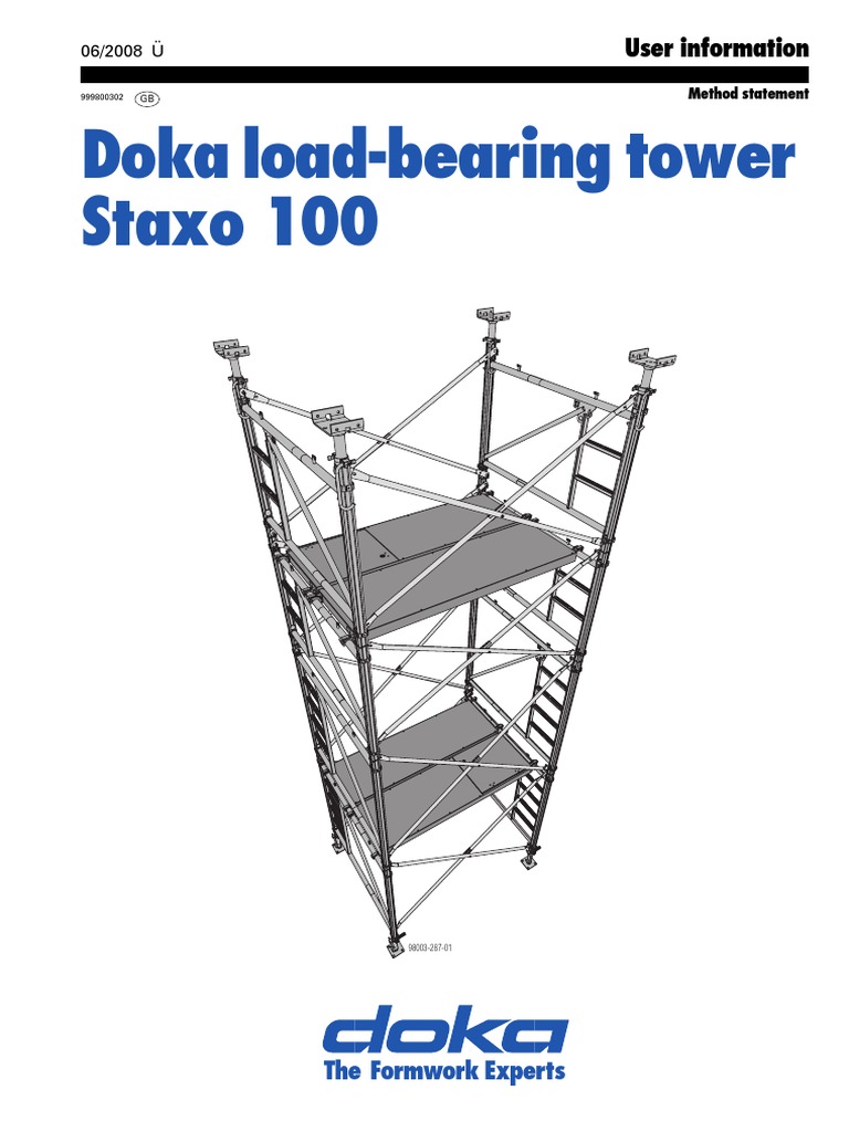 Doka H Frame - Staxo100 | Download Free PDF | Scaffolding | Crane (Machine)