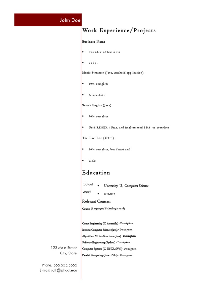 Dummy Resume | PDF
