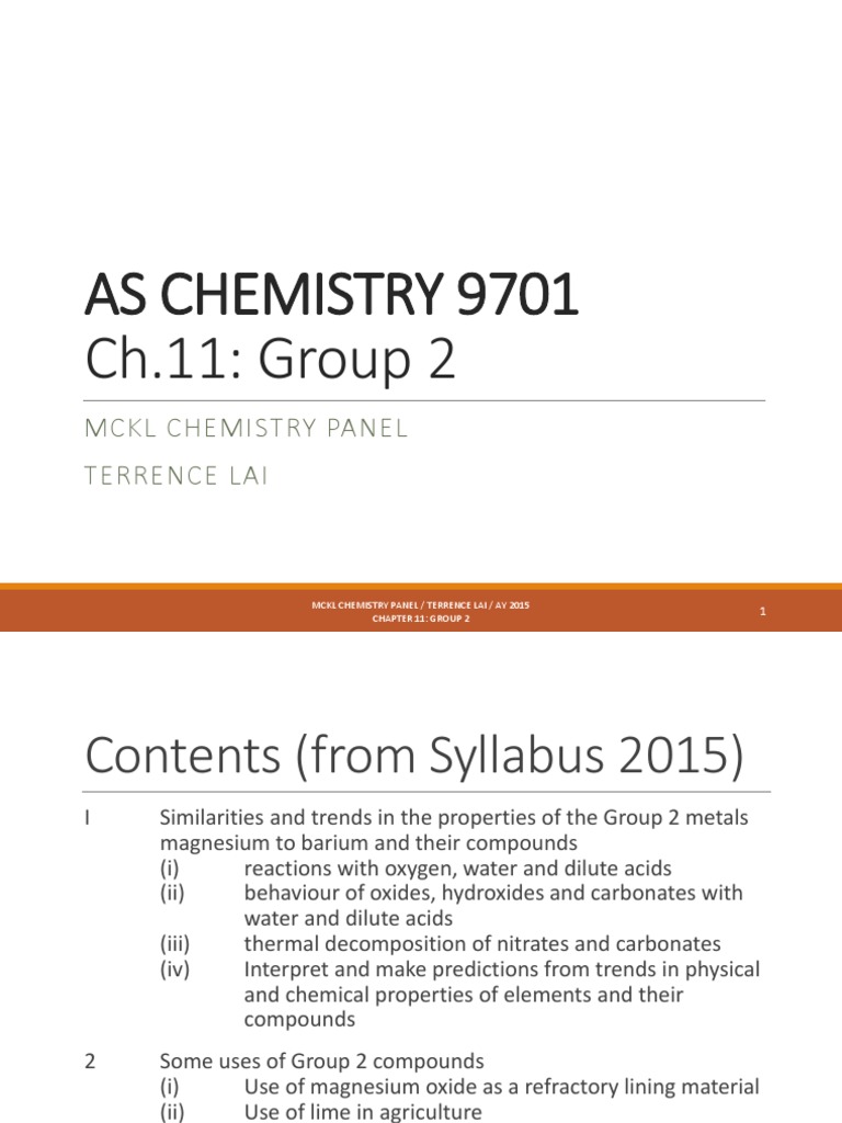 Lecture Ch11 Group 2 | PDF | Hydroxide | Solubility