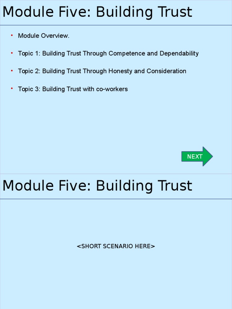 Building Trust in Teams | PDF