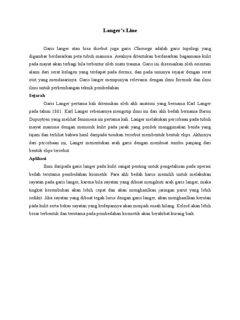 Langer Line | PDF