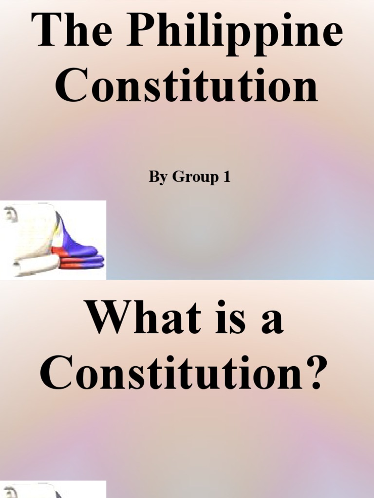 Philippine Constitution Pptss | PDF | Sources Of Law | Public Law