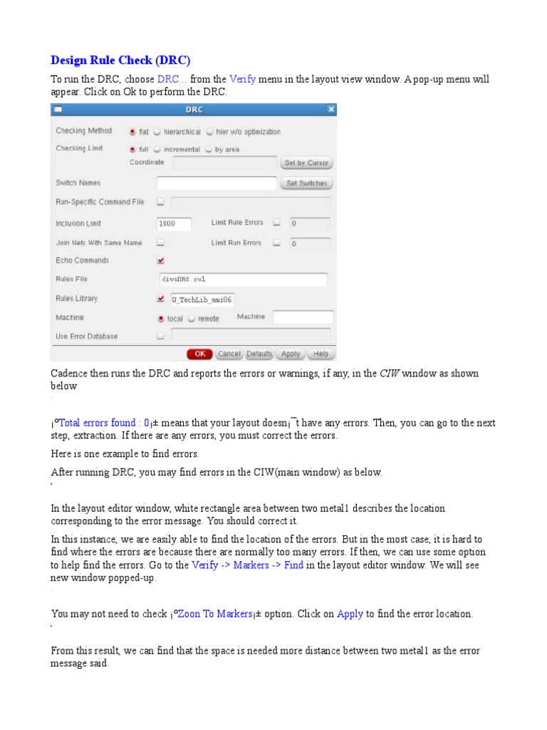 Design Rule Check (DRC) | PDF