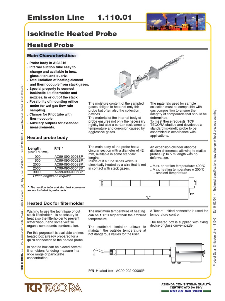 Tecora Sonda | PDF | Vacuum Tube | Titanium