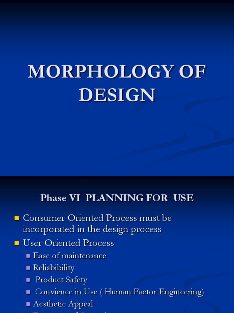 Morphology of Design Phase Vi Today_1 (2) | Reliability Engineering ...