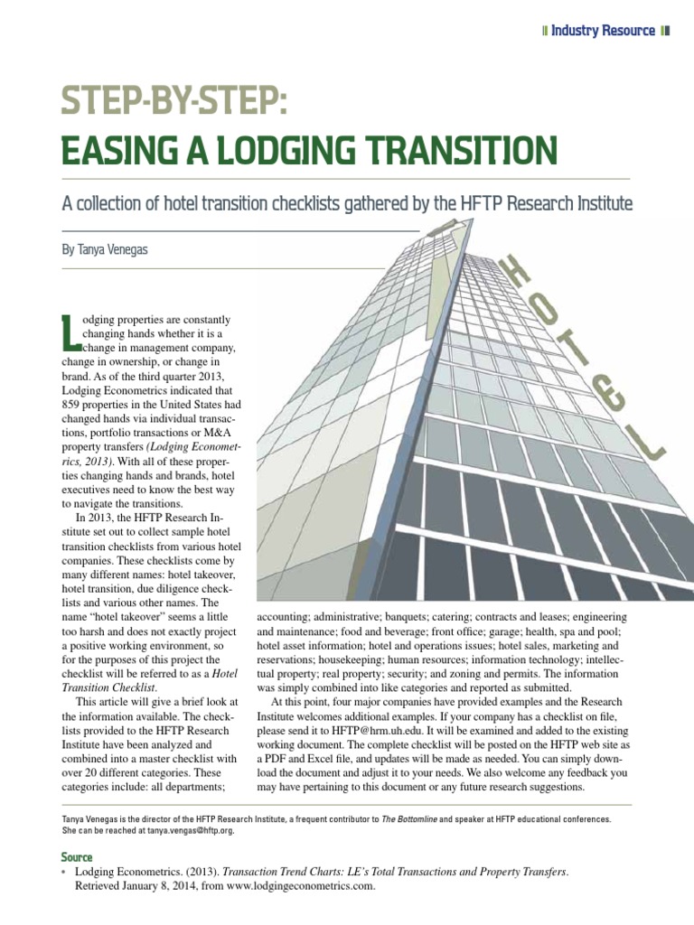 Hotel Trans Checklist | PDF | Point Of Sale | Inventory