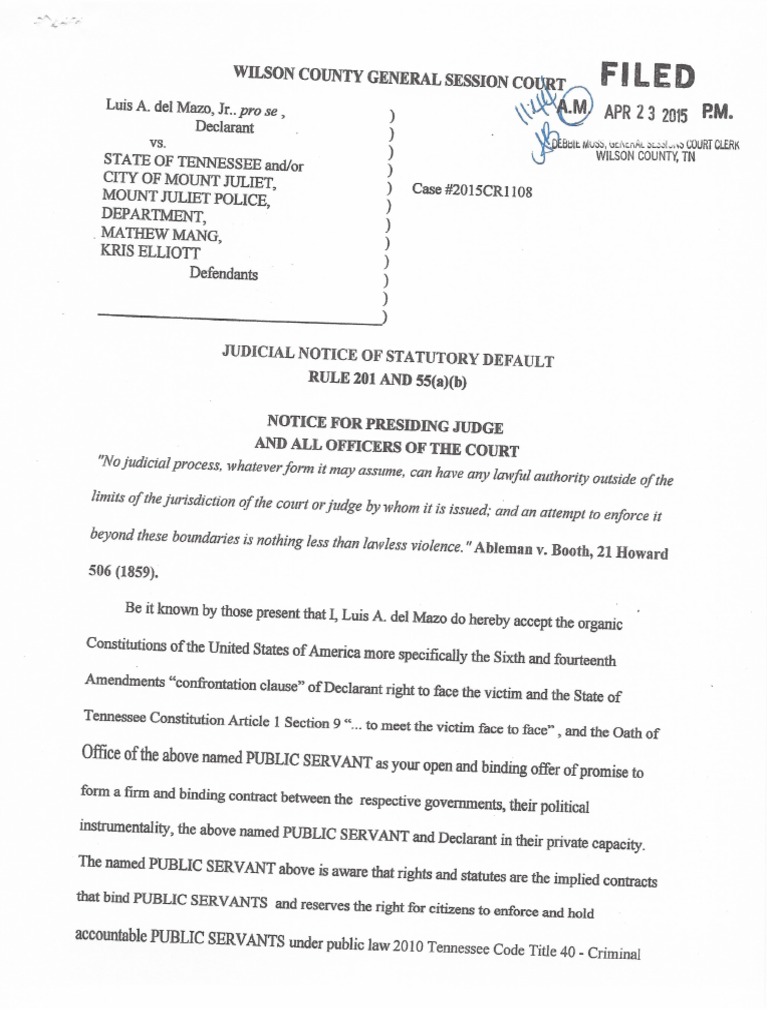 Judicial Notice | PDF