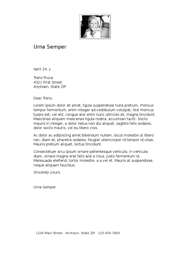 Urna Semper: 1234 Main Street Anytown, State ZIP 123-456-7890 | PDF