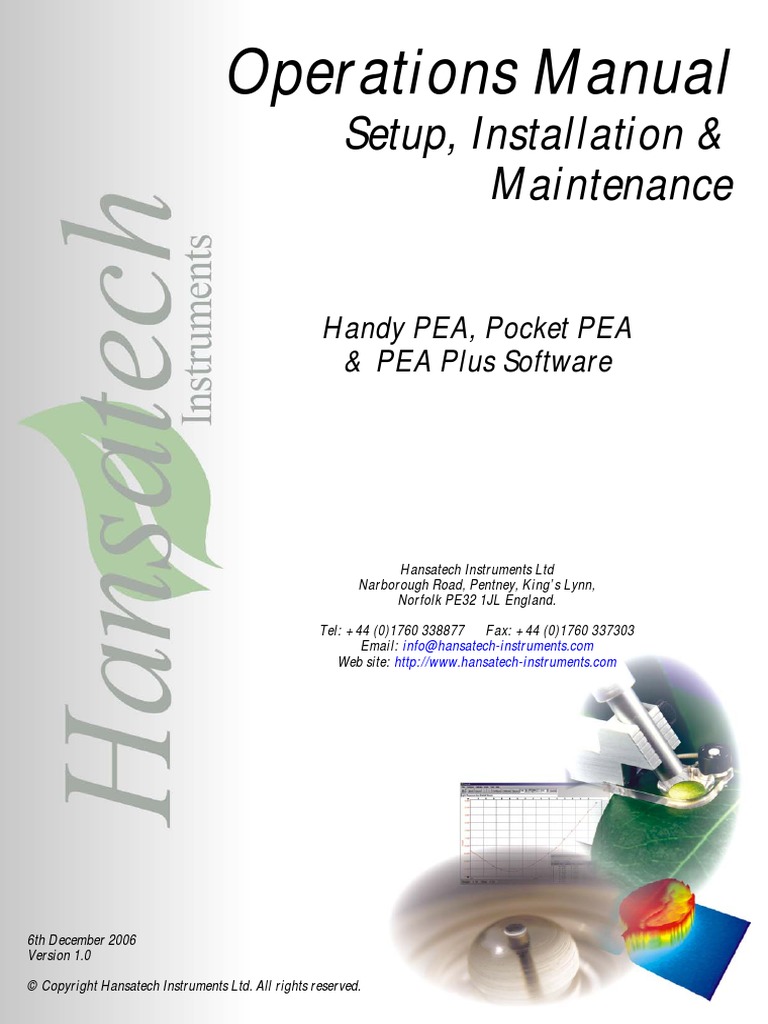 Manual Handypea Pocket PEA | PDF | Photosynthesis | Fluorescence