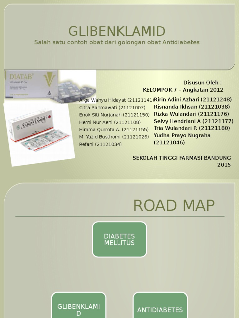 Glibenklamid: Obat Antidiabetes Tipe 2 | PDF