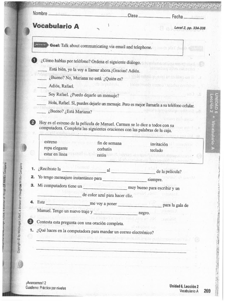 Unit 6 Lesson 2 Ws | PDF