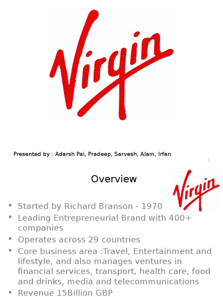 Virgin Limited Slides | PDF | Brand | Strategic Management