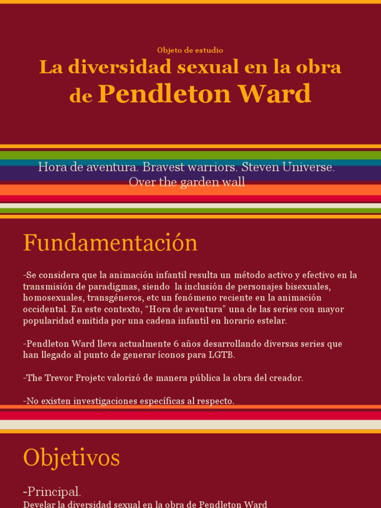 Diversidad Sexual en La Obra de Pendleton Ward | PDF | Sicología