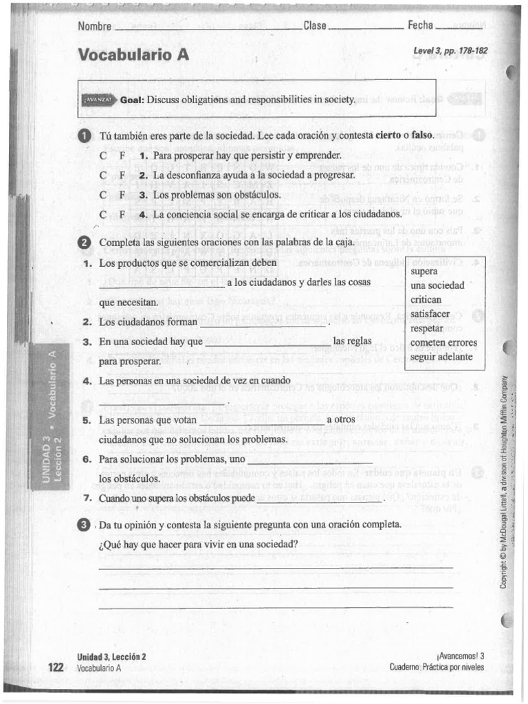 Unit 3 Lesson 2 | PDF