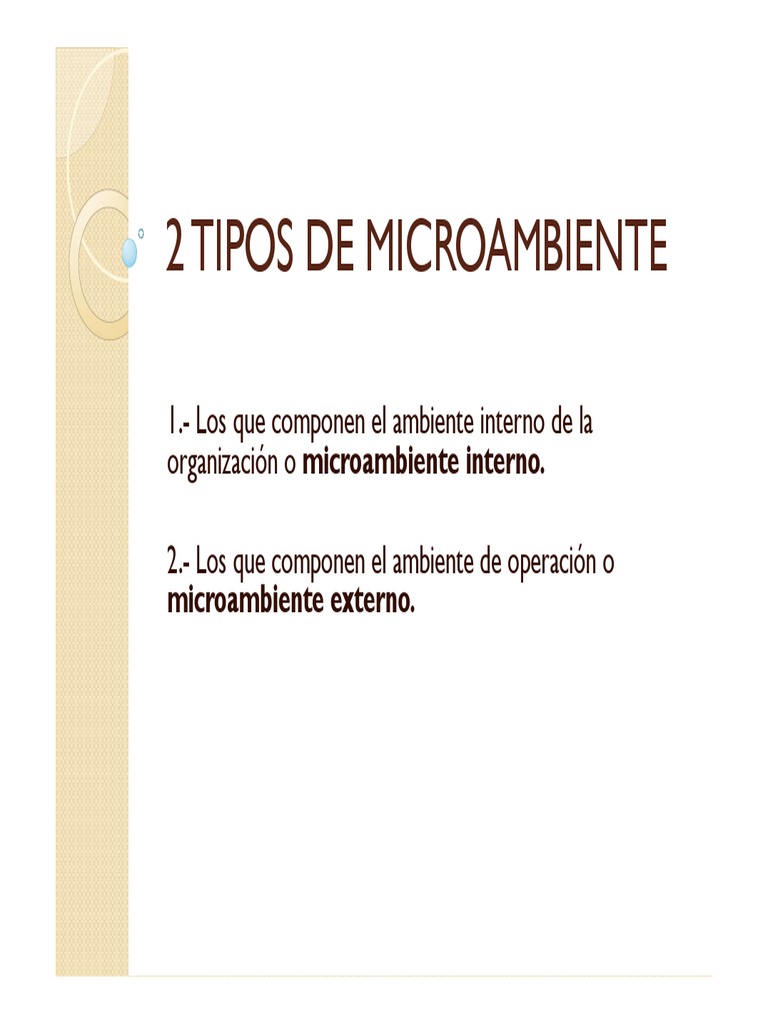 Clase 3 Microambiente | PDF | Marketing | Los consumidores