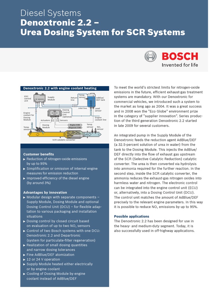 Denoxtronic 2.2 PDF | PDF | Engines | Mechanical Engineering