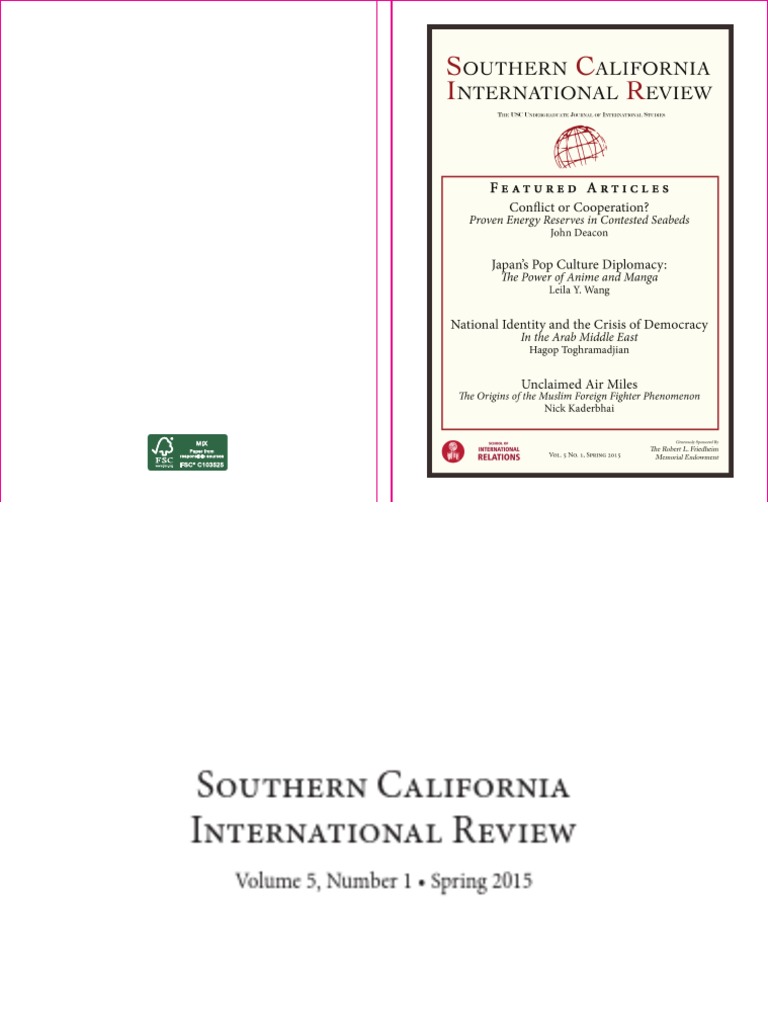 SCIR Spring 2015 Journal | PDF | Soft Power | Japan