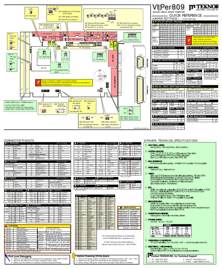 Viper809 Motheboard Pinout Diagram | Download Free PDF | Bios | Dynamic ...