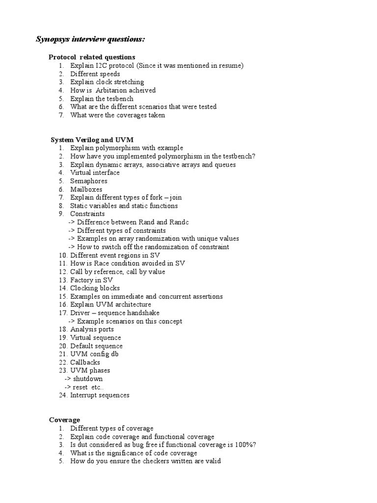 Interview Questions | PDF