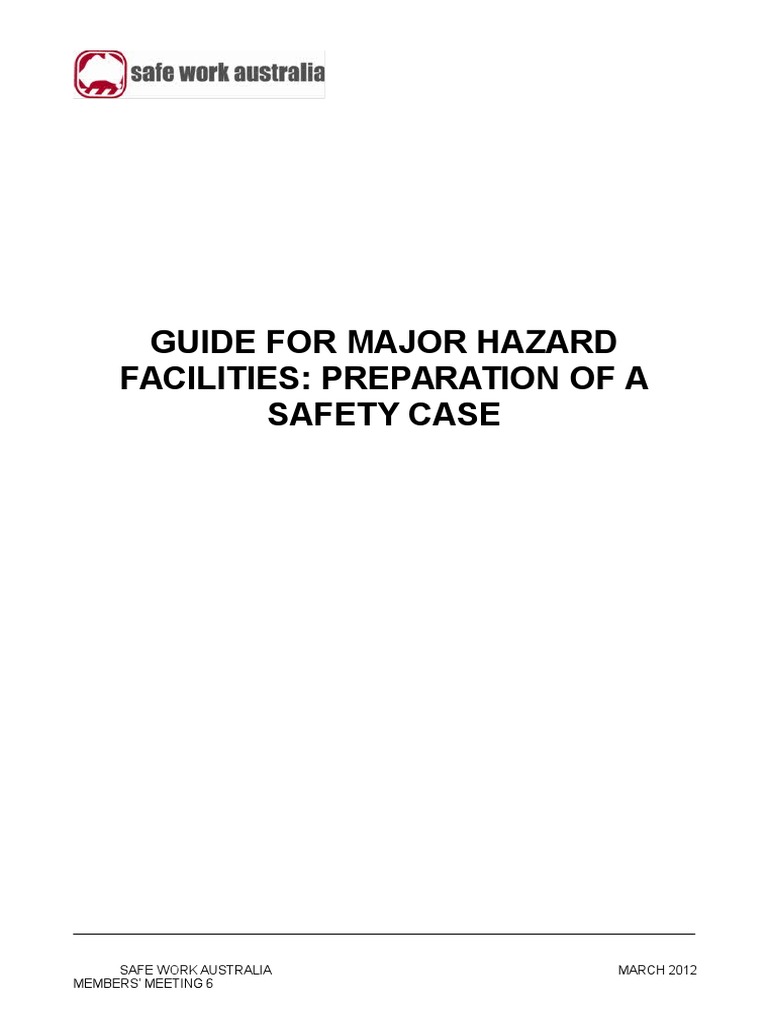 Preparation of A Safety Case | PDF | Risk Management | Emergency Management