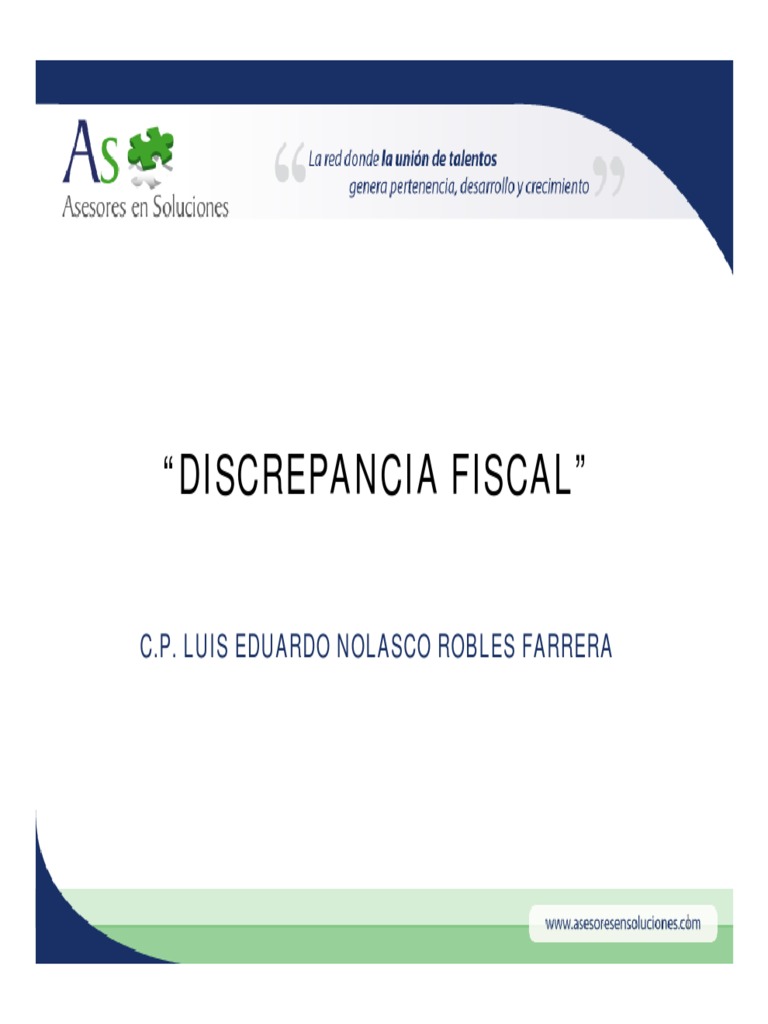 Discrepancia Fiscal en Personas Físicas | PDF | Impuestos | Impuesto ...