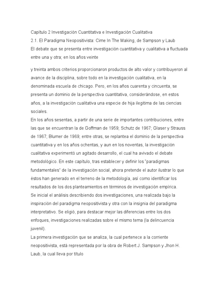Resumen Capítulo 2 Metodología Y Técnicas De La Investigación Social