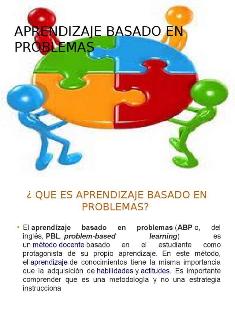 Aprendizaje Basado en Problemas | PDF | Enseñando | Comunicación