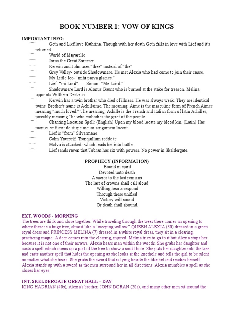 DT Outline Example | PDF | Castle | Funeral