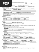 Patient Face Sheet Template | PDF | Physical Therapy | Surgery