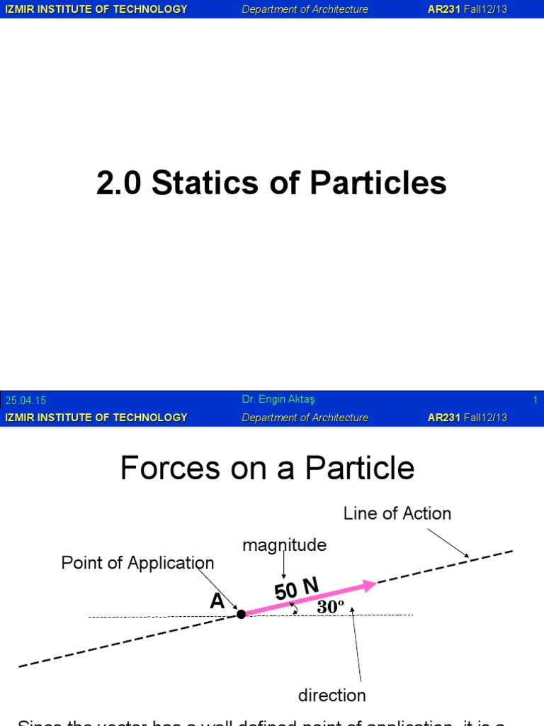 Statics of Particles | PDF | Sine | Trigonometric Functions