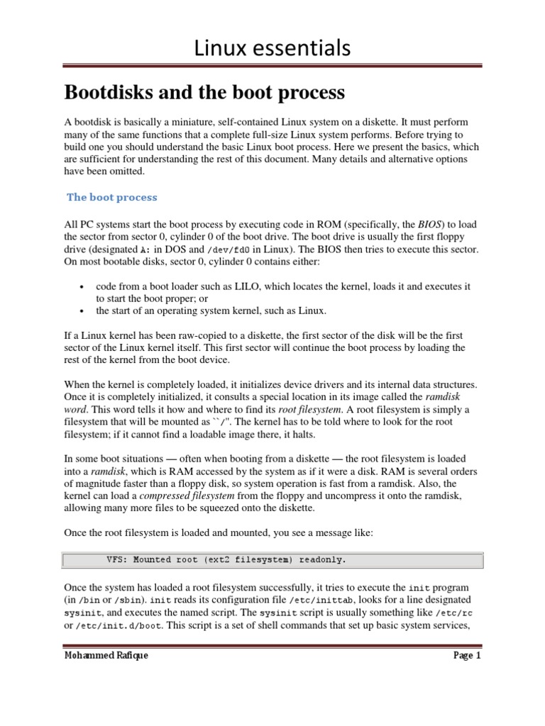 Linux Essentials | PDF | File System | Booting