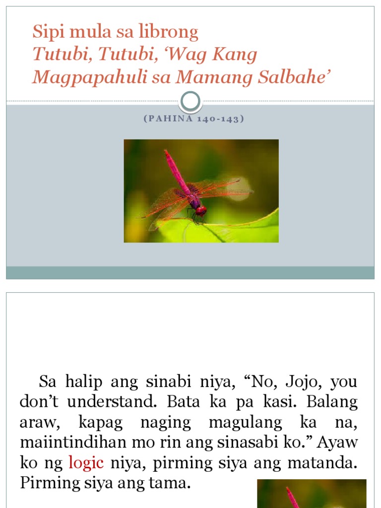 Tutubi, Tutubi | PDF