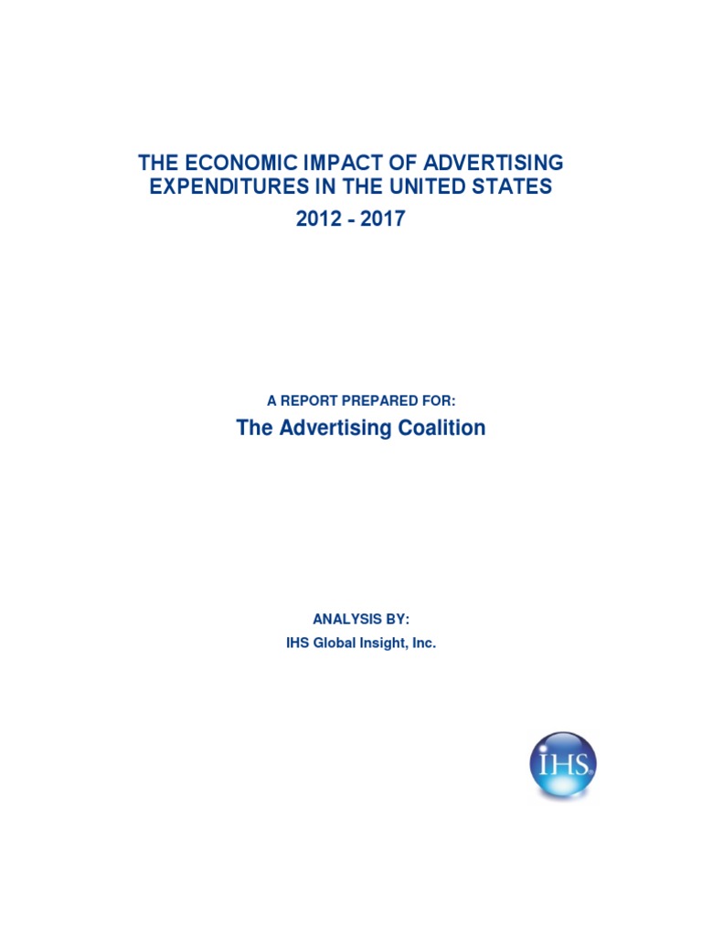 2013 Economic Impact of Advertising Final Report | PDF | Macroeconomics ...