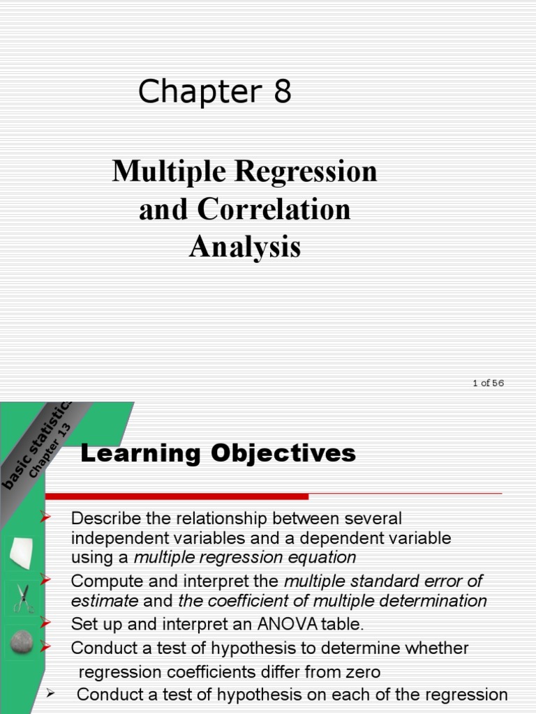 Ch.8 Multiple Regression and Correlation | PDF | Multicollinearity | Errors And Residuals