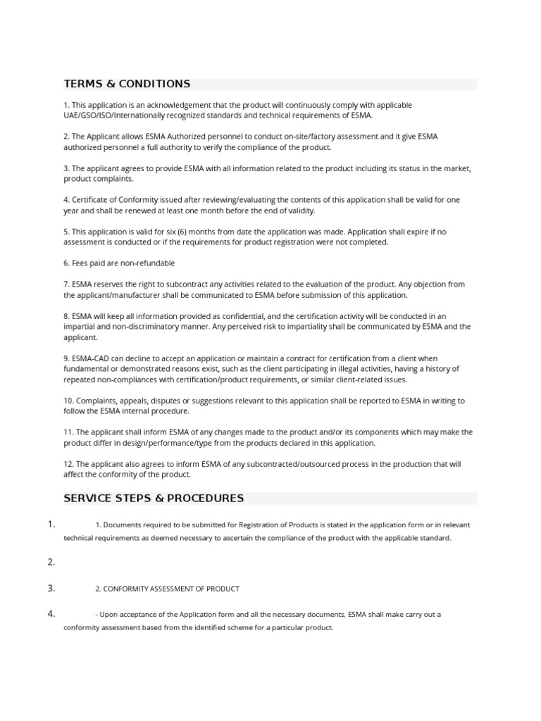 Esma Terms Pdf Educational Assessment Government