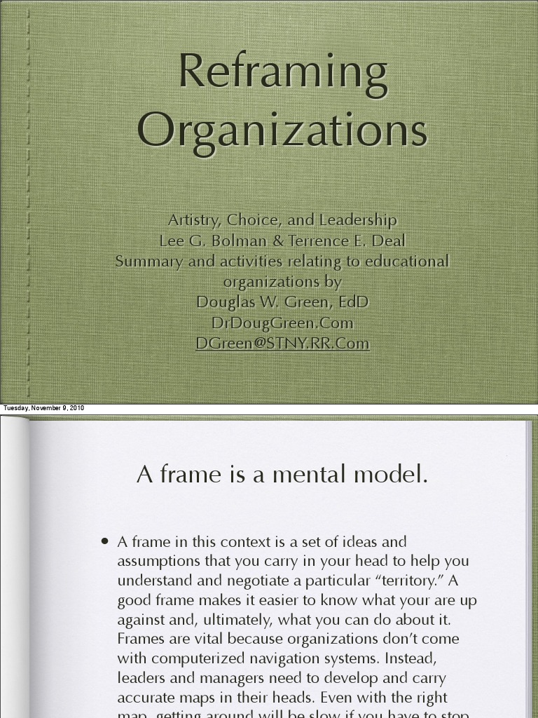 Reframing Organizations PDF | PDF | Leadership | Intuition