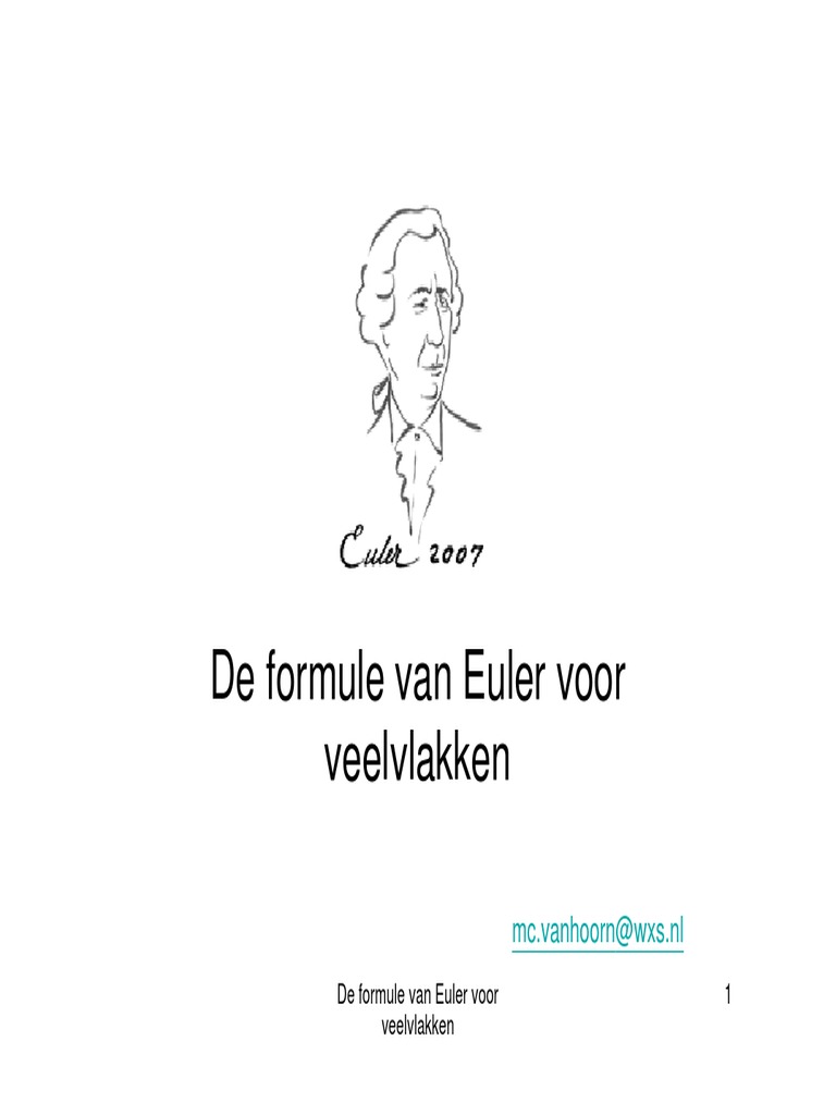 005-002-001-004 de Formule Van Euler Voor Veelvlakken | PDF