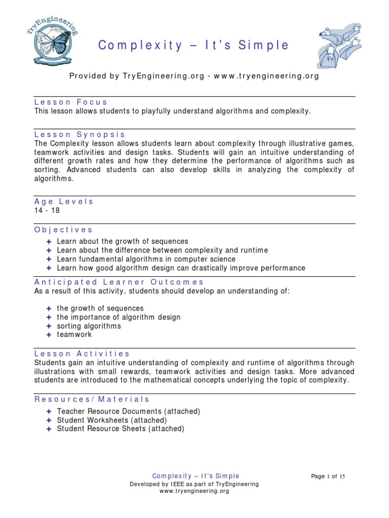 Understanding Algorithm Complexity | PDF | Computational Complexity ...