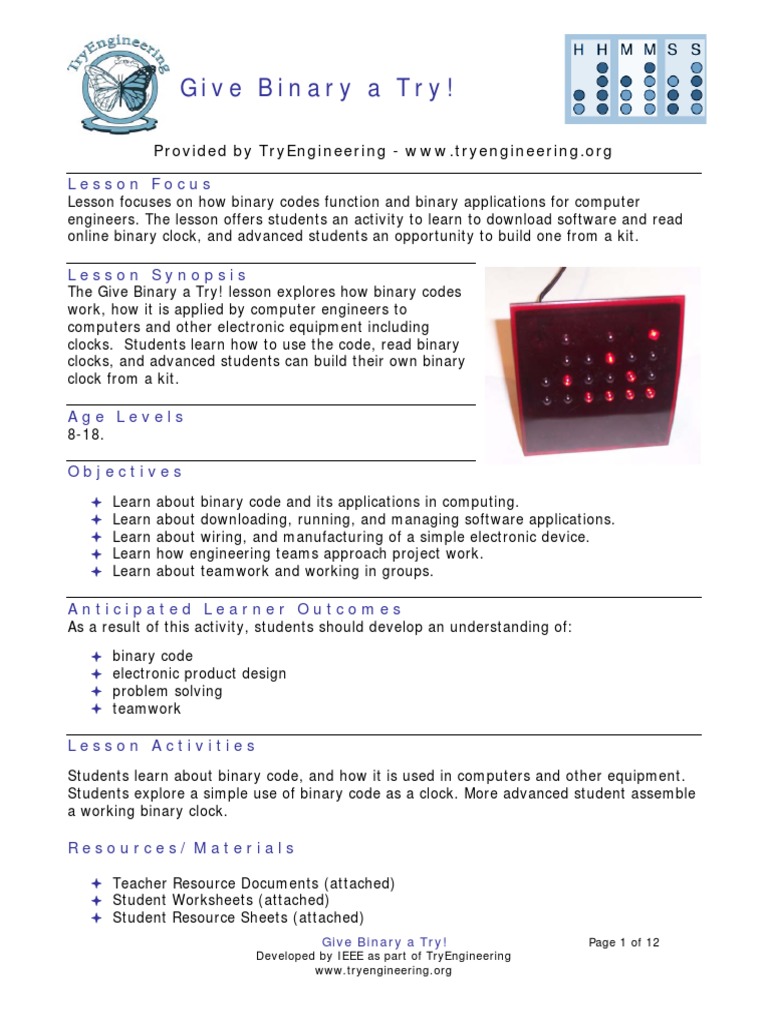 Binary Basics for Young Engineers | PDF | Science | Science And Technology