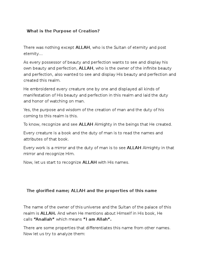 Understanding Allah's Names and Attributes | PDF | Mercy | Compassion