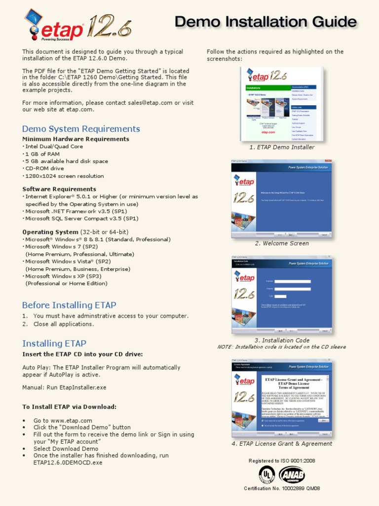 ETAP Installation Guide | PDF | Installation (Computer Programs) | Microsoft Windows