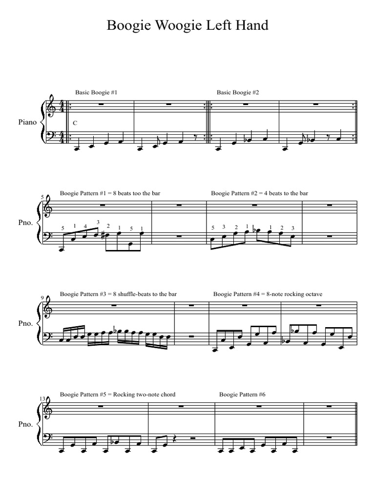Boogie Woogie Left Hand | PDF