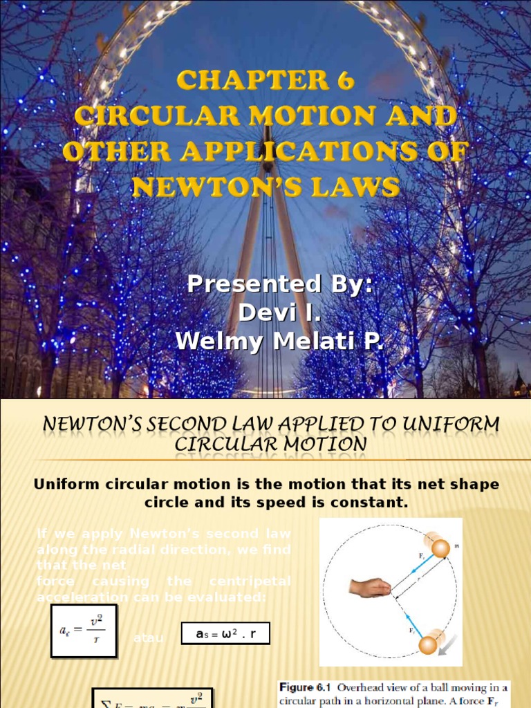 Circular Motion and Other Application of Newton - S Law | PDF ...