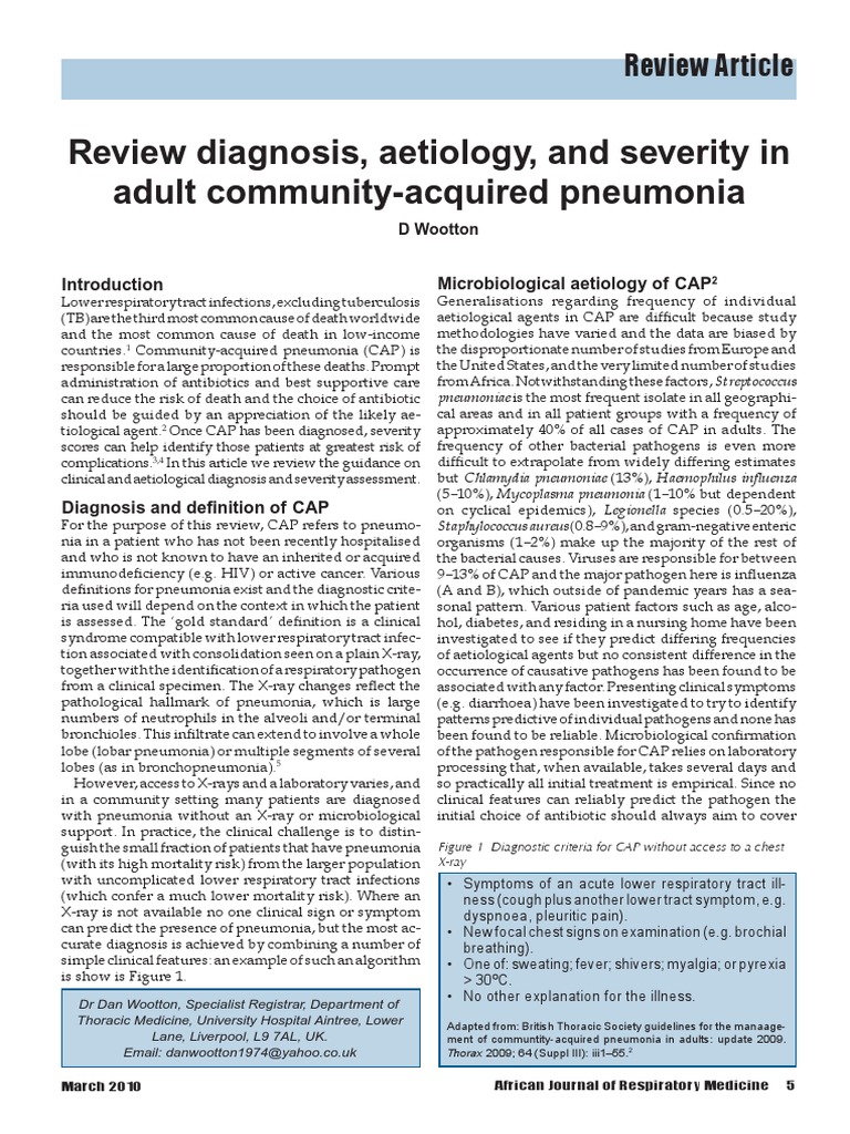 AJRM MARCH PP 5-7 | PDF | Pneumonia | Hiv/Aids