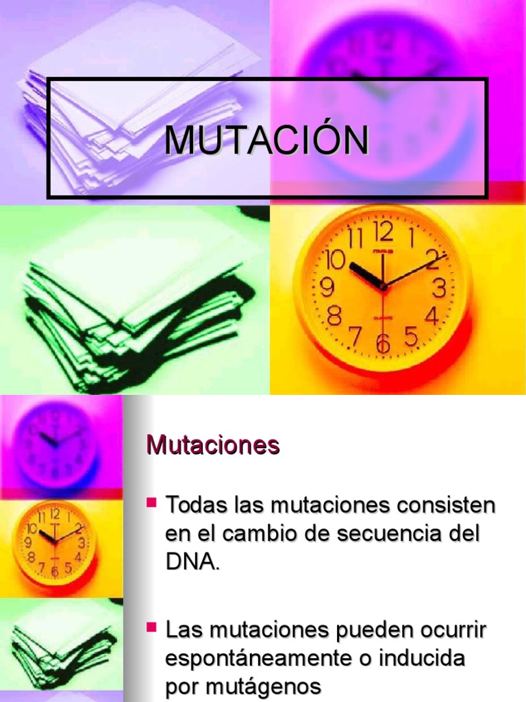 MUTAGÉNESIS | PDF | Mutageno | Mutación