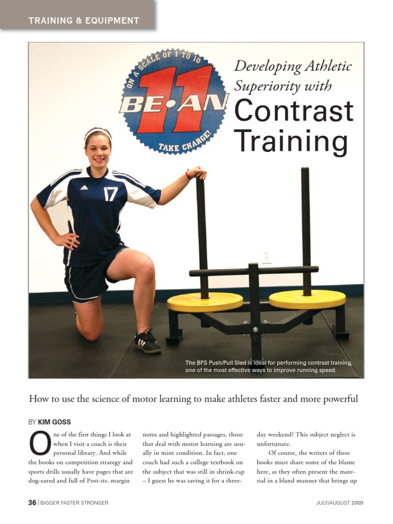 Contrast Training: Developing Athletic Superiority With | PDF | Weight ...