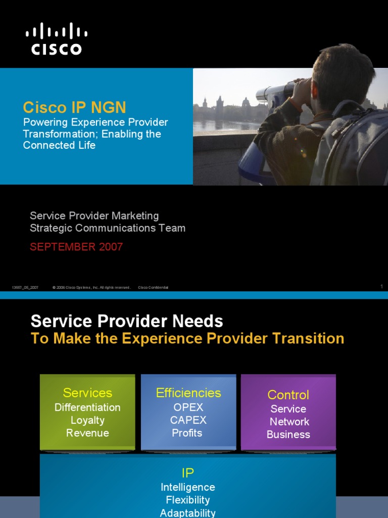 Cisco IP NGN: Powering Experience Provider Transformation Enabling The Connected Life | PDF ...