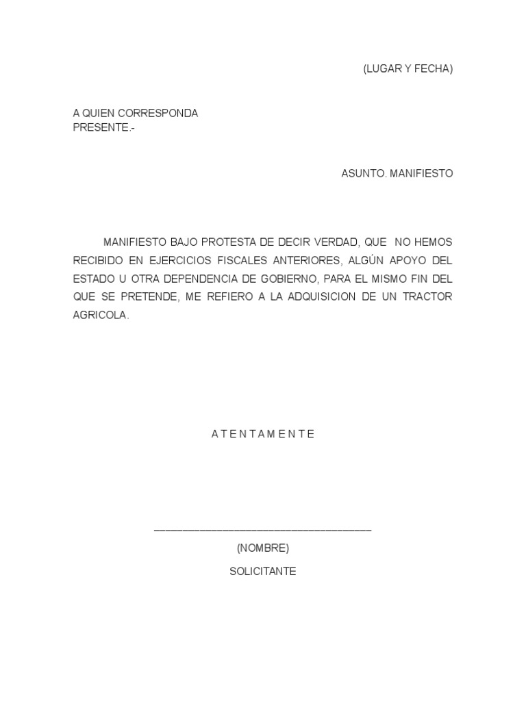 Escrito Libre Formato | PDF